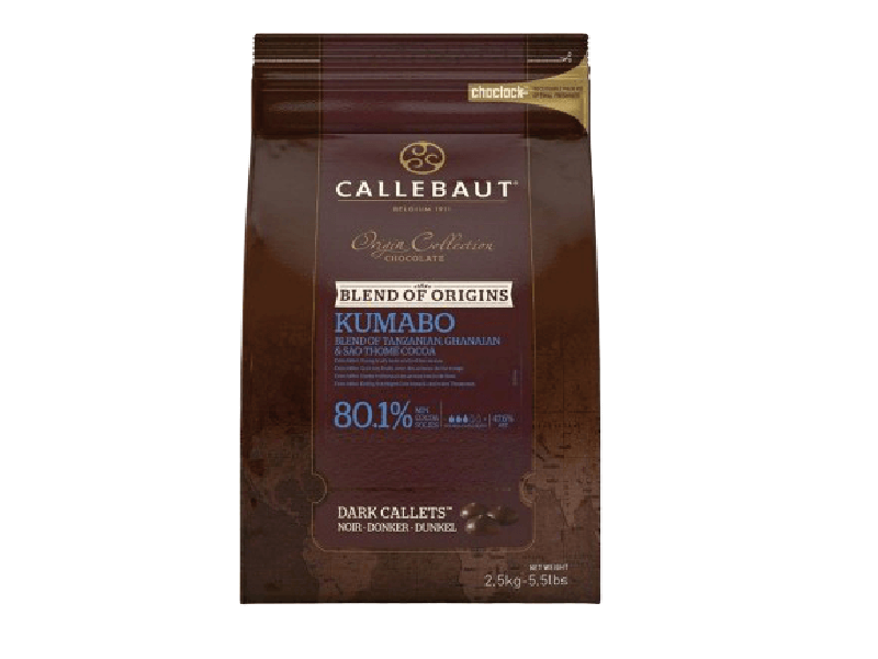 Callets Callebaut Chocolate Amargo 80,1% Kumabo 2,5kg - Maria Chocolate ...